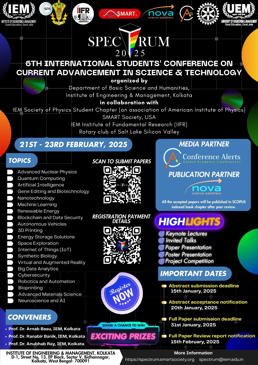 6th International Conference on Current Advancement in Science ...