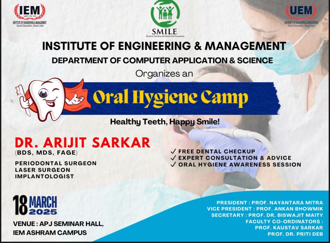 SMILE of IEM: Oral Hygiene Camp - IEM Group